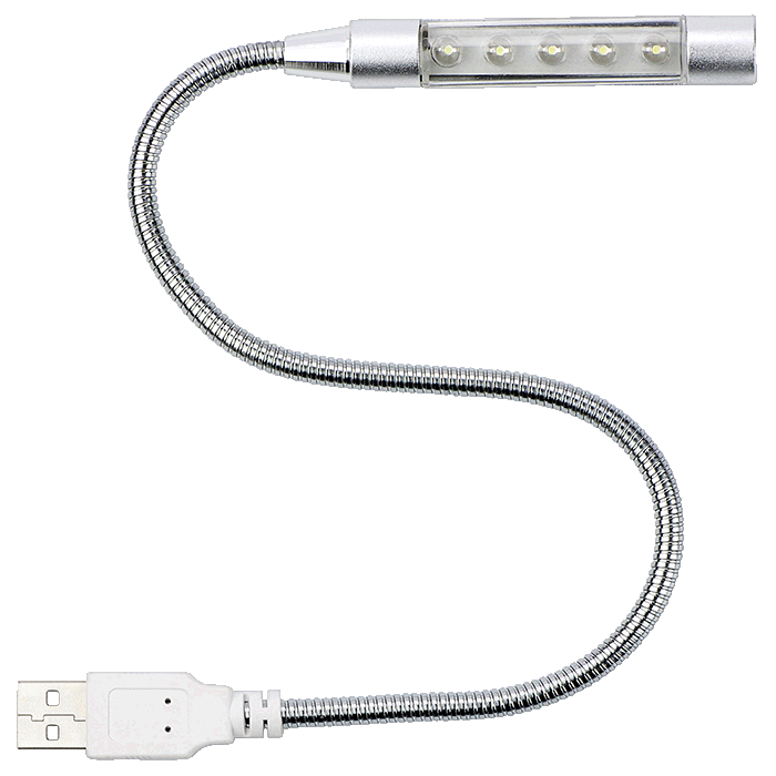 flexible usb computer light - silver | Ignition Marketing