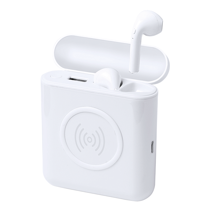 molik power bank earphones 5200 mah - white | Ignition Marketing